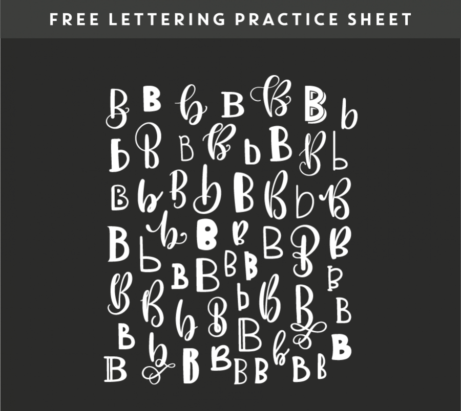 "Unlock Your Lettering Skills with Free Procreate Practice Sheet - Many ...