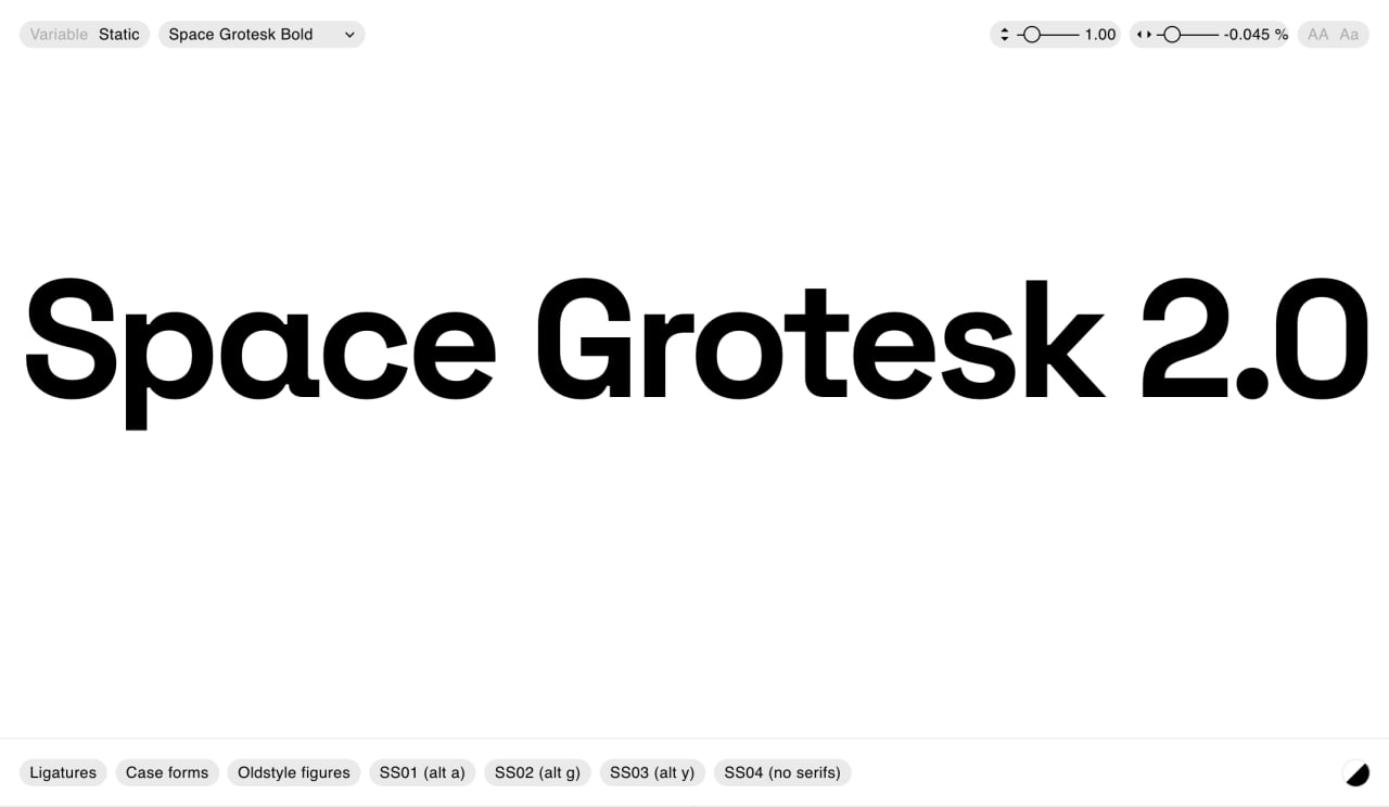 "Discover Space Grotesk 2.0 by Florian Karsten: The Ultimate Typeface ...